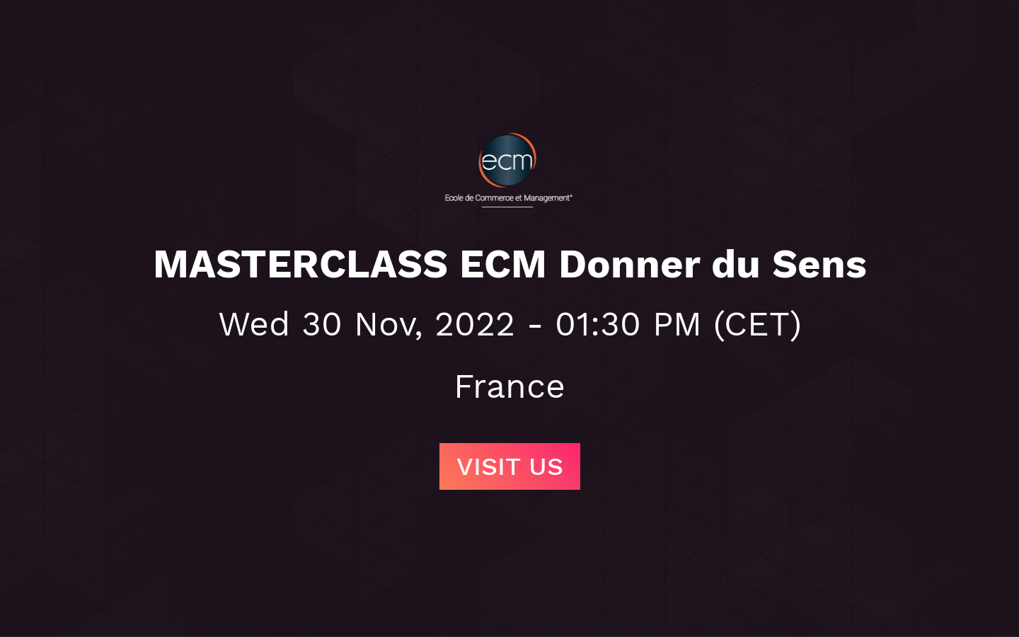 MASTERCLASS ECM Donner du Sens